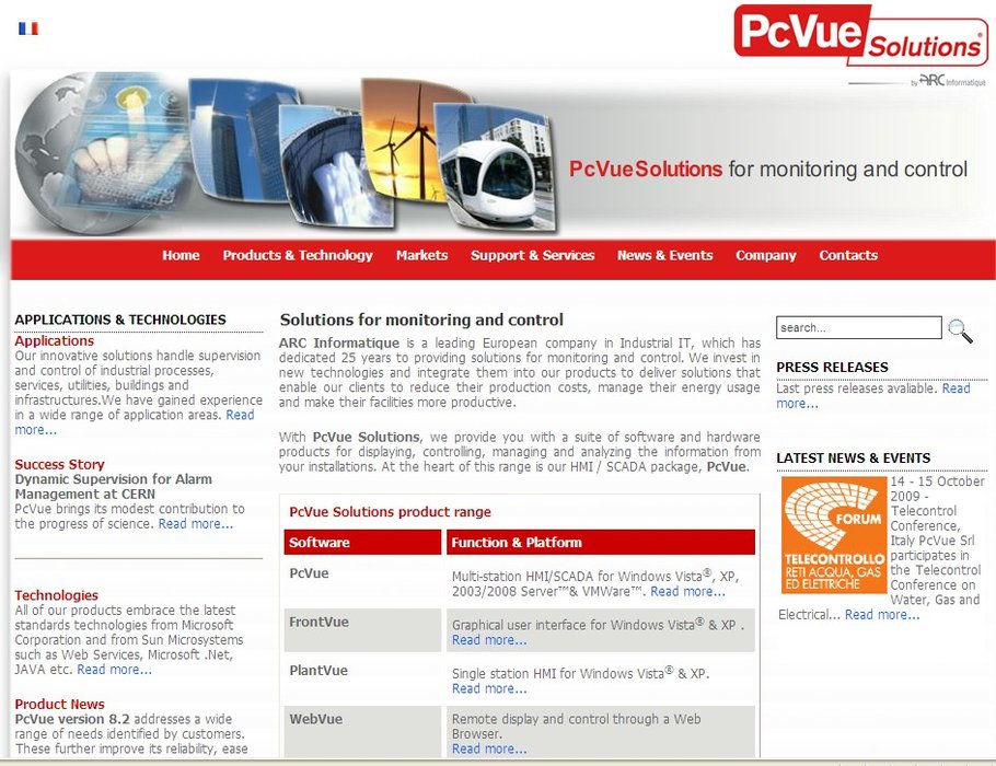ARC INFORMATIQUE Website – www.pcvuesolutions.com | Engineering Thailand